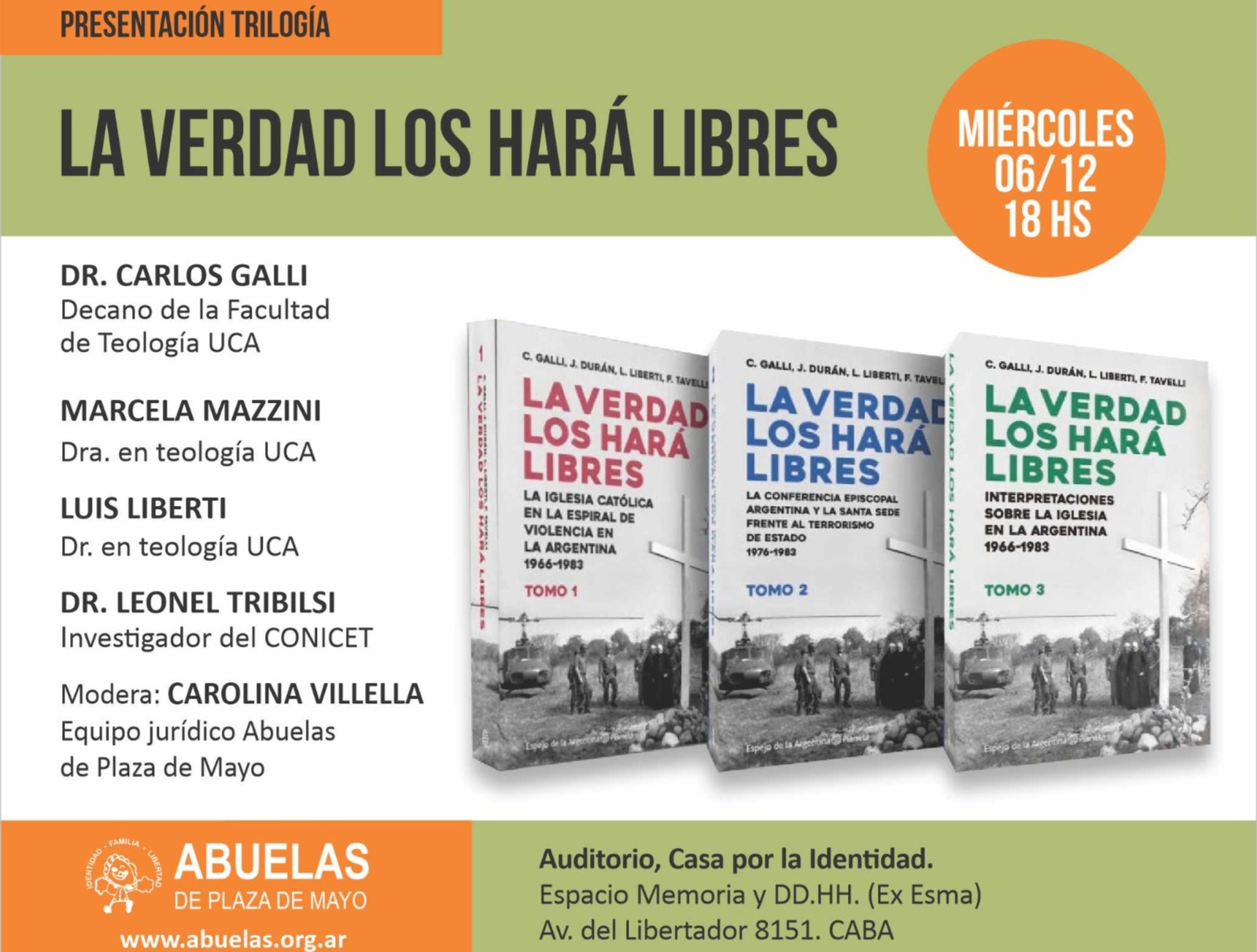 Invitamos A La Presentación De La Trilogía La Verdad Los Hará Libres